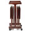 Isabelle Set of 4 Snack Tables with Mobile Stand and Removable Tray ...